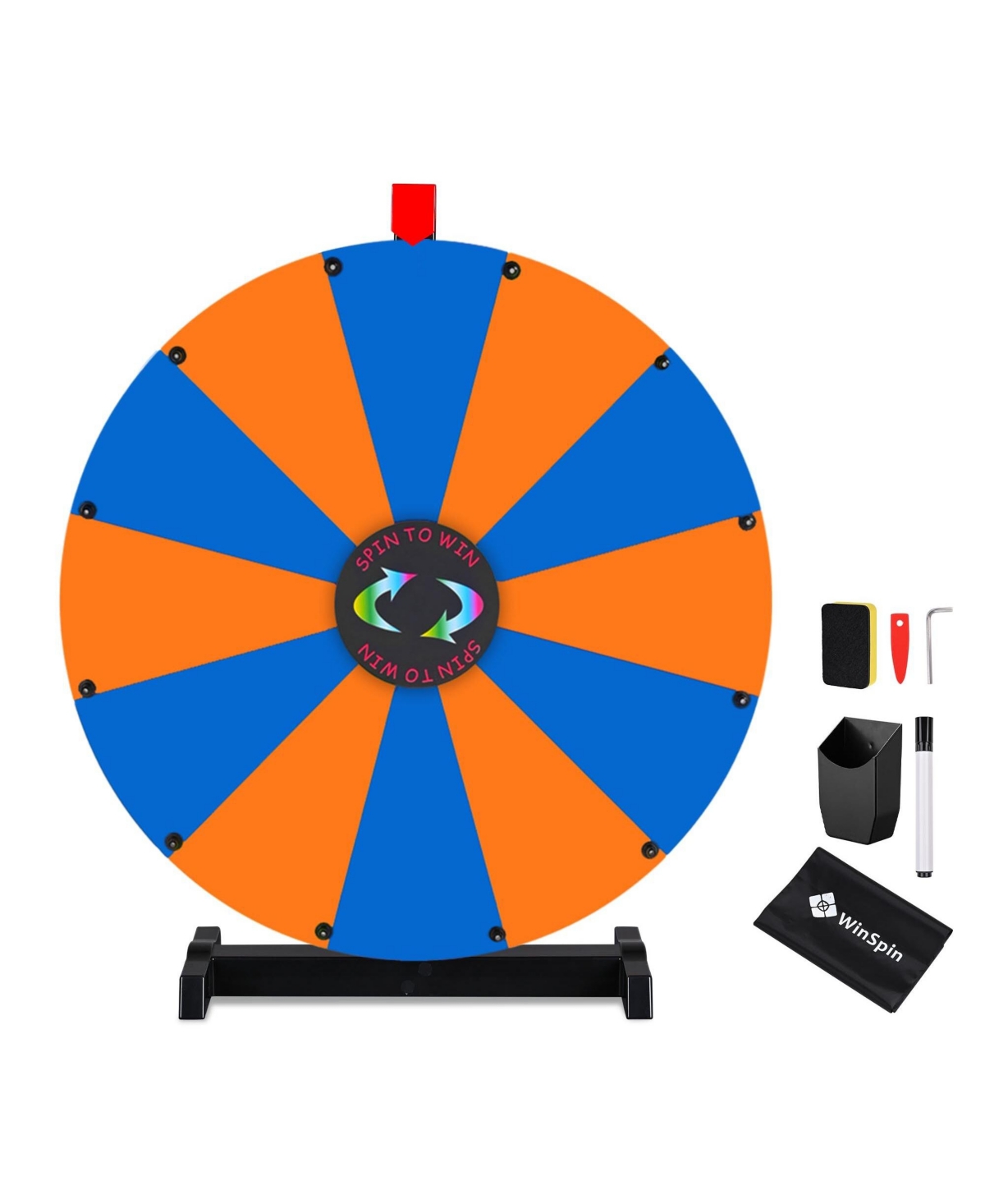 Click here for WinSpin 24 Display Prize Wheel Blue and Orange Diy... prices