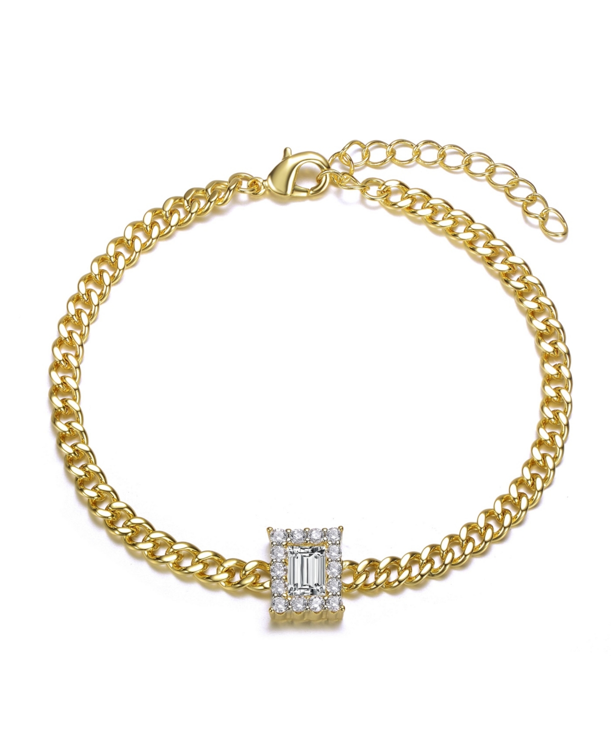 Click here for 14k Gold Plated with Clear Cubic Zirconia Station... prices