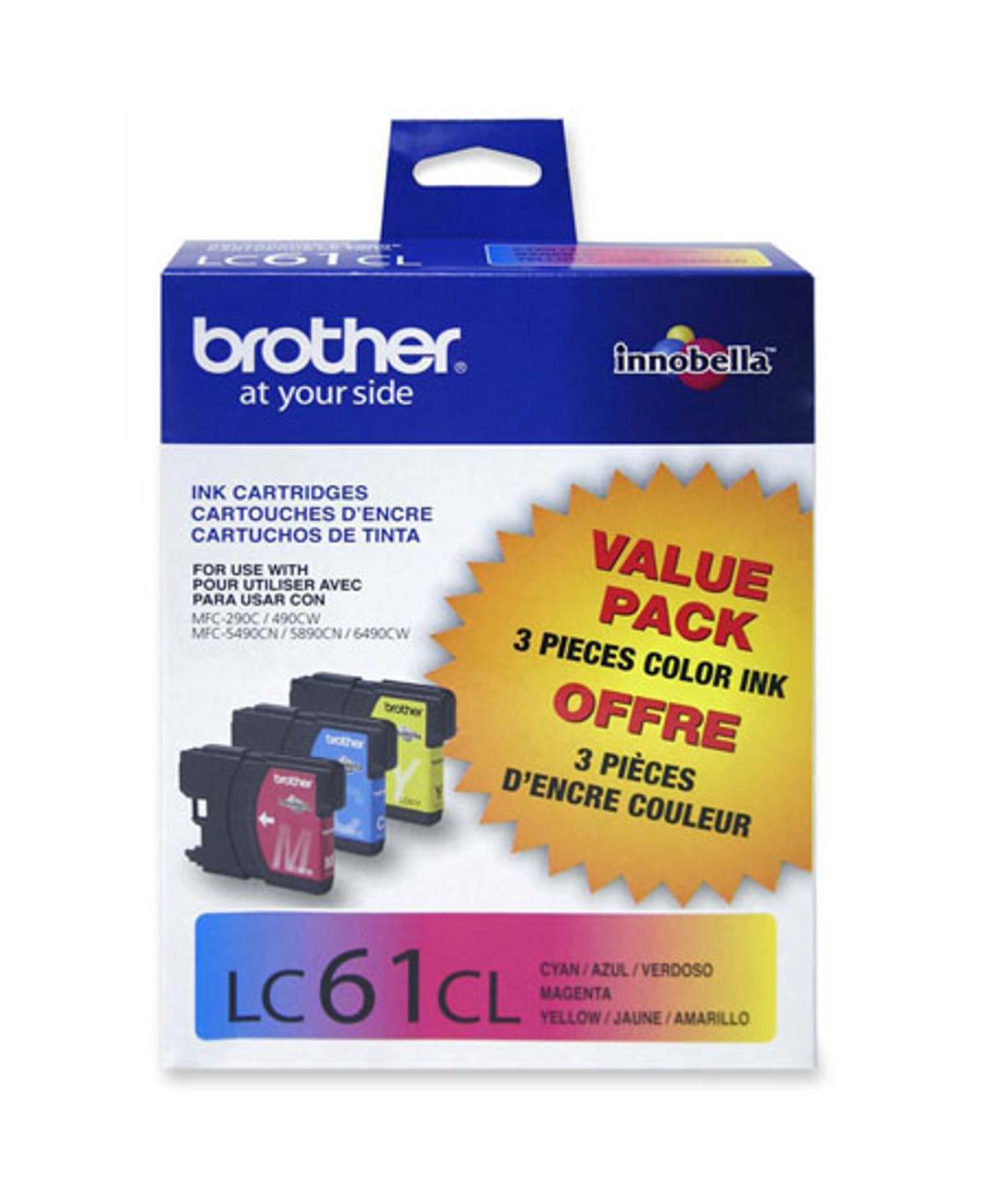 Brother LC613PKS Innobella Ink Cartridge - Combo Pack - Cyan/Magenta/Yellow