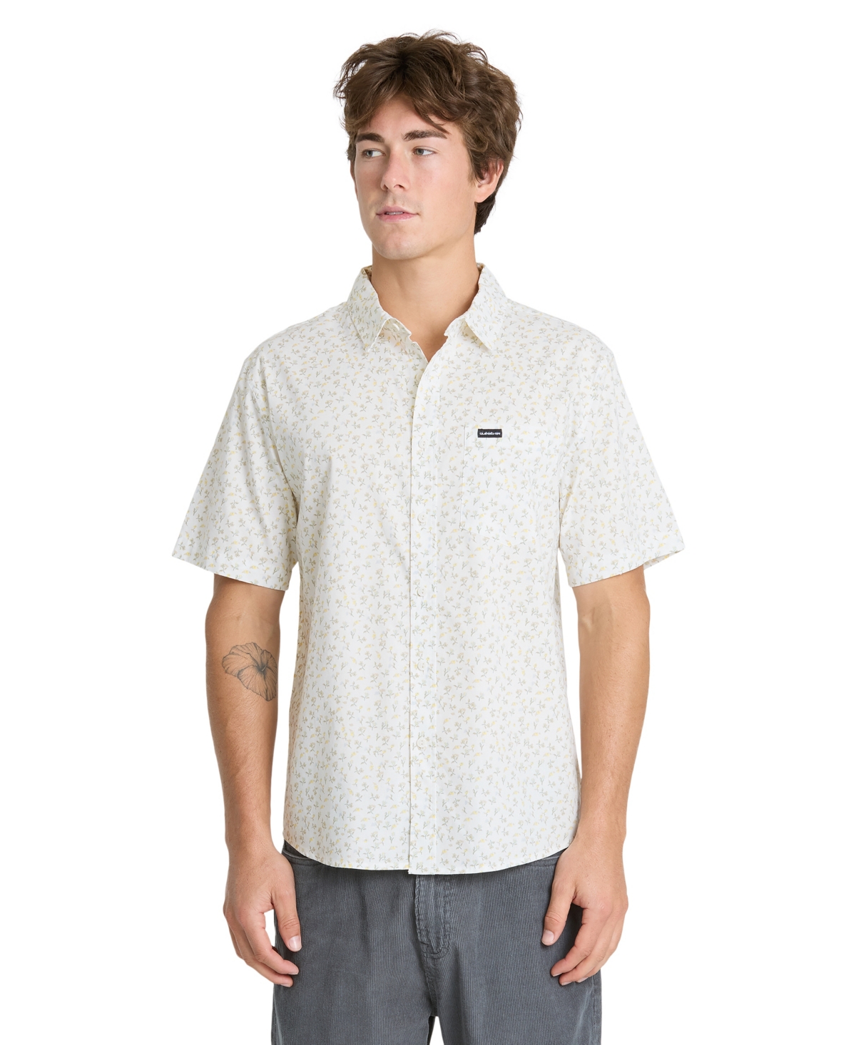 Click here for Quiksilver Mens Mesa Meadow Classic Shirt - Snow W... prices