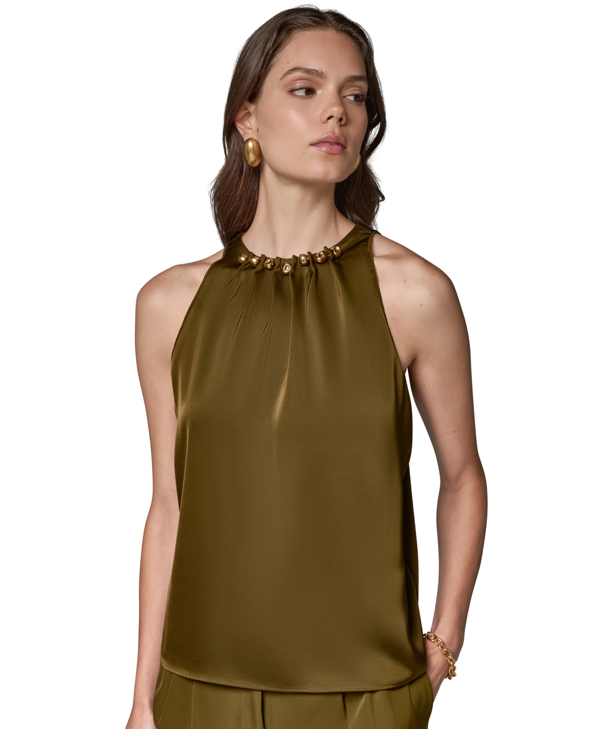 Click here for Donna Karan New York Womens Crewneck Sleeveless To... prices