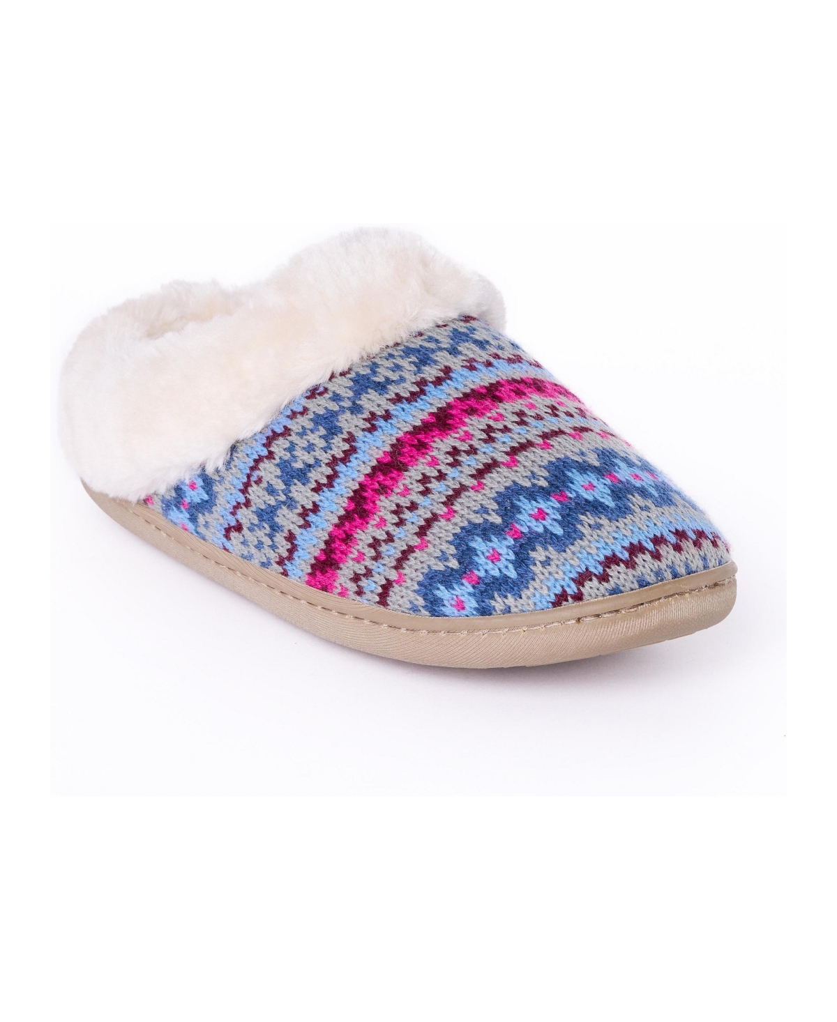 Click here for Minnetonka Womens Dina Clog Slippers - Blue multi prices