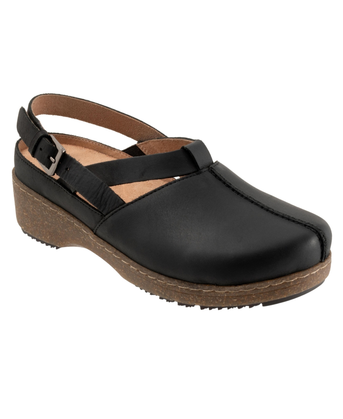 Click here for Softwalk Womens Arica Clog - Black oily prices