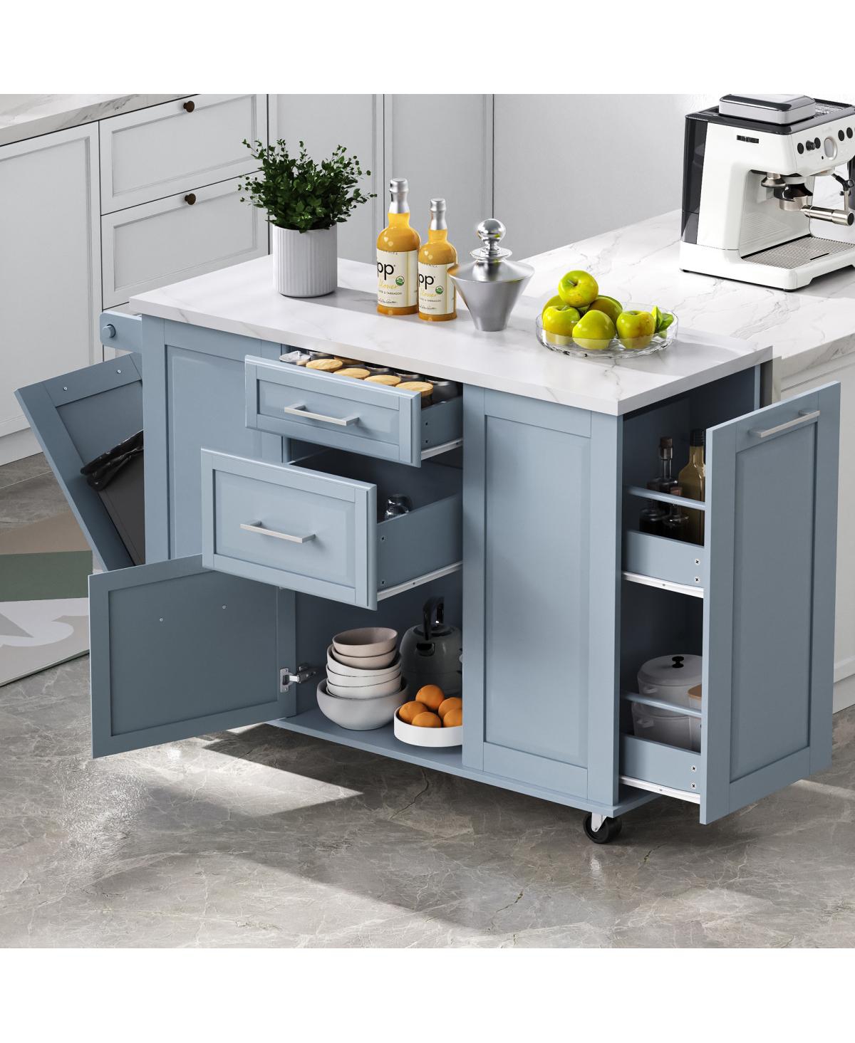 Click here for Streamdale Furniture 50.7 Rolling Kitchen Island w... prices