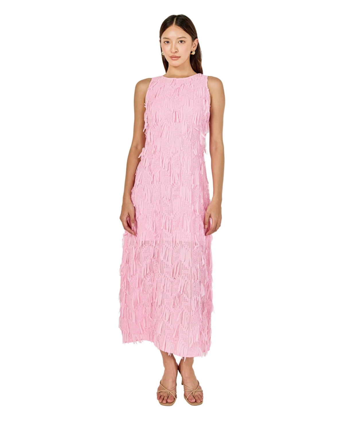 Click here for endless rose Womens Ribbon Fringe Sleeveless Dress... prices