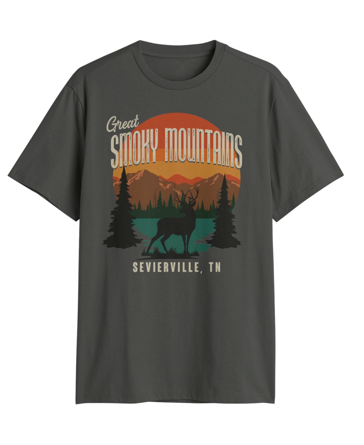 Click here for Fifth Sun MensÂ Generic Smoky Mtn Deer T-Shirt - C... prices