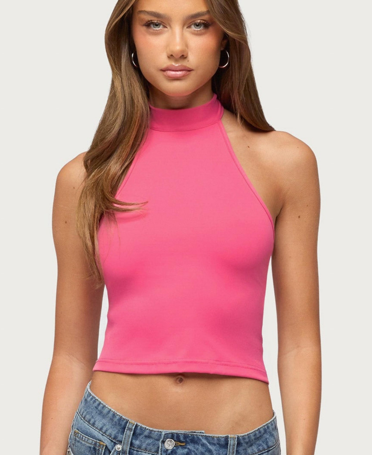 Click here for Edikted Womens Ikara Backless High Neck Halter Top... prices