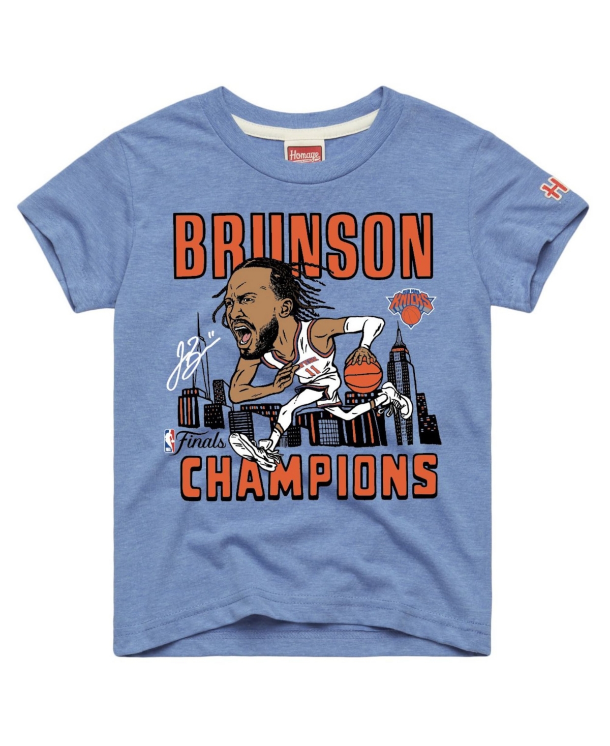 Click here for Homage Big Boys and Girls Jalen Brunson Blue New Y... prices