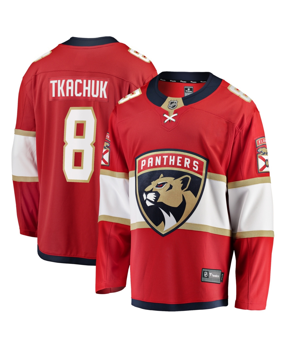 Click here for Fanatics Mens Brady Tkachuk Red Florida Panthers H... prices