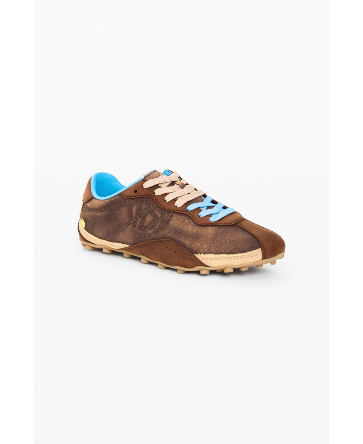 Click here for Desigual Womens Retro Sports Sneakers - Brown prices
