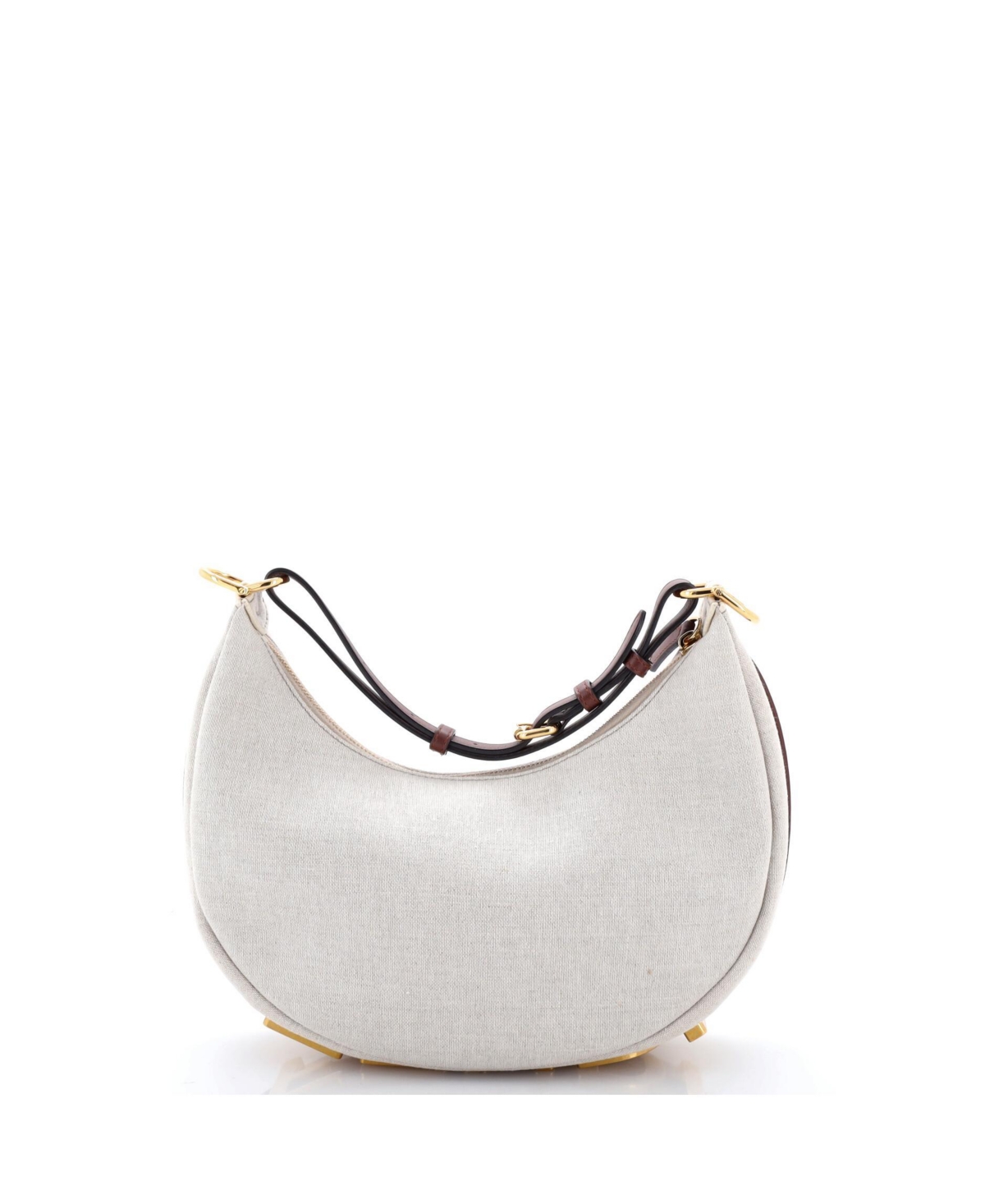 Click here for Pre-Owned Fendi Small Fendigraphy Bag Canvas - Nat... prices