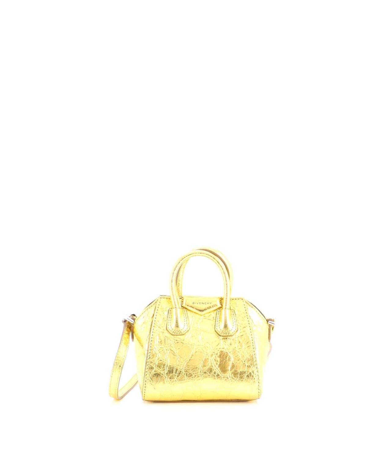 Click here for Pre-Owned Givenchy Micro Antigona Bag Leather - Go... prices