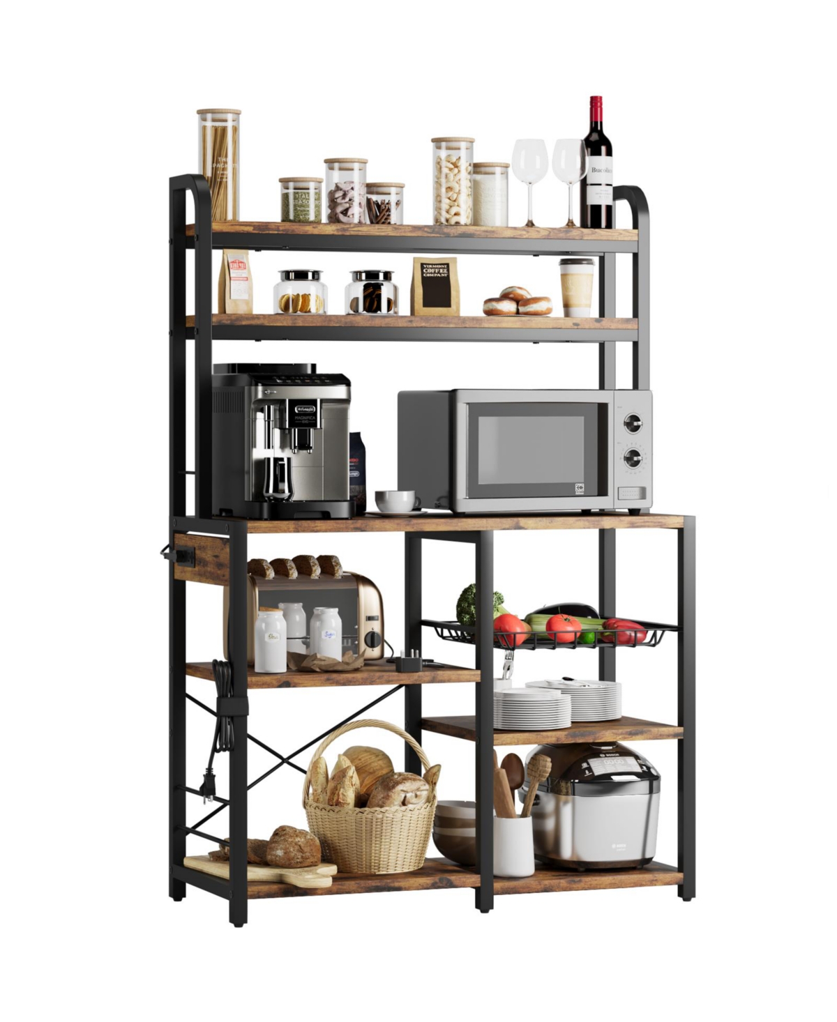 Click here for homfan 6-Tier Childs Storage Bookshelf with Power... prices