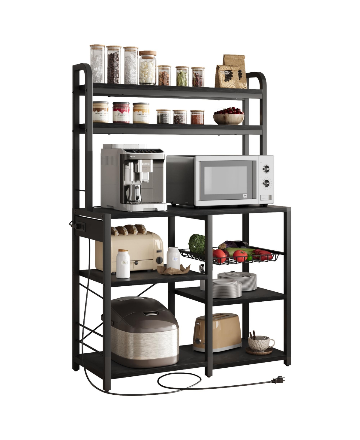 Click here for homfan 6-Tier Childs Storage Bookshelf with Power... prices