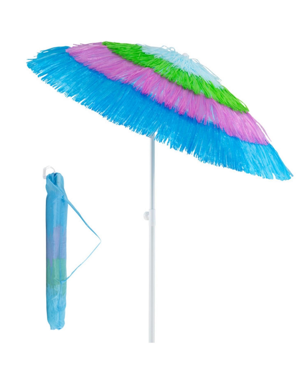 Click here for Sugift Thatched Patio Beach Umbrella with Push But... prices