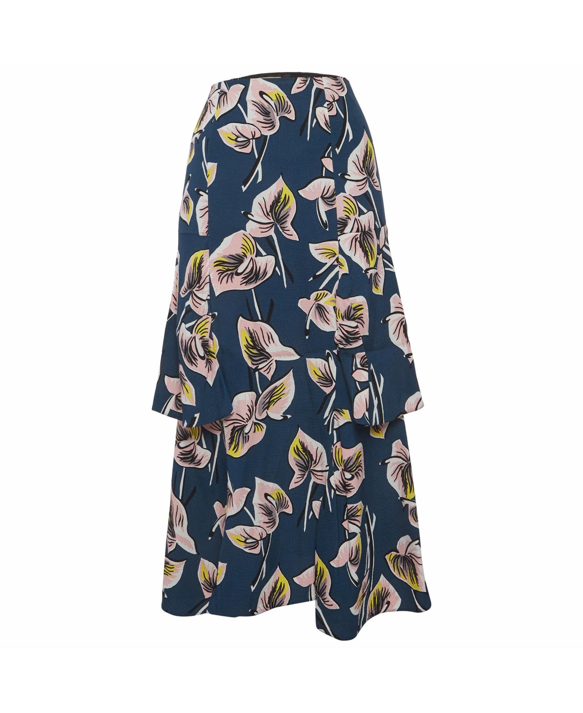 Click here for Pre-Owned Marni Womens Floral Print Crepe Ruffled... prices