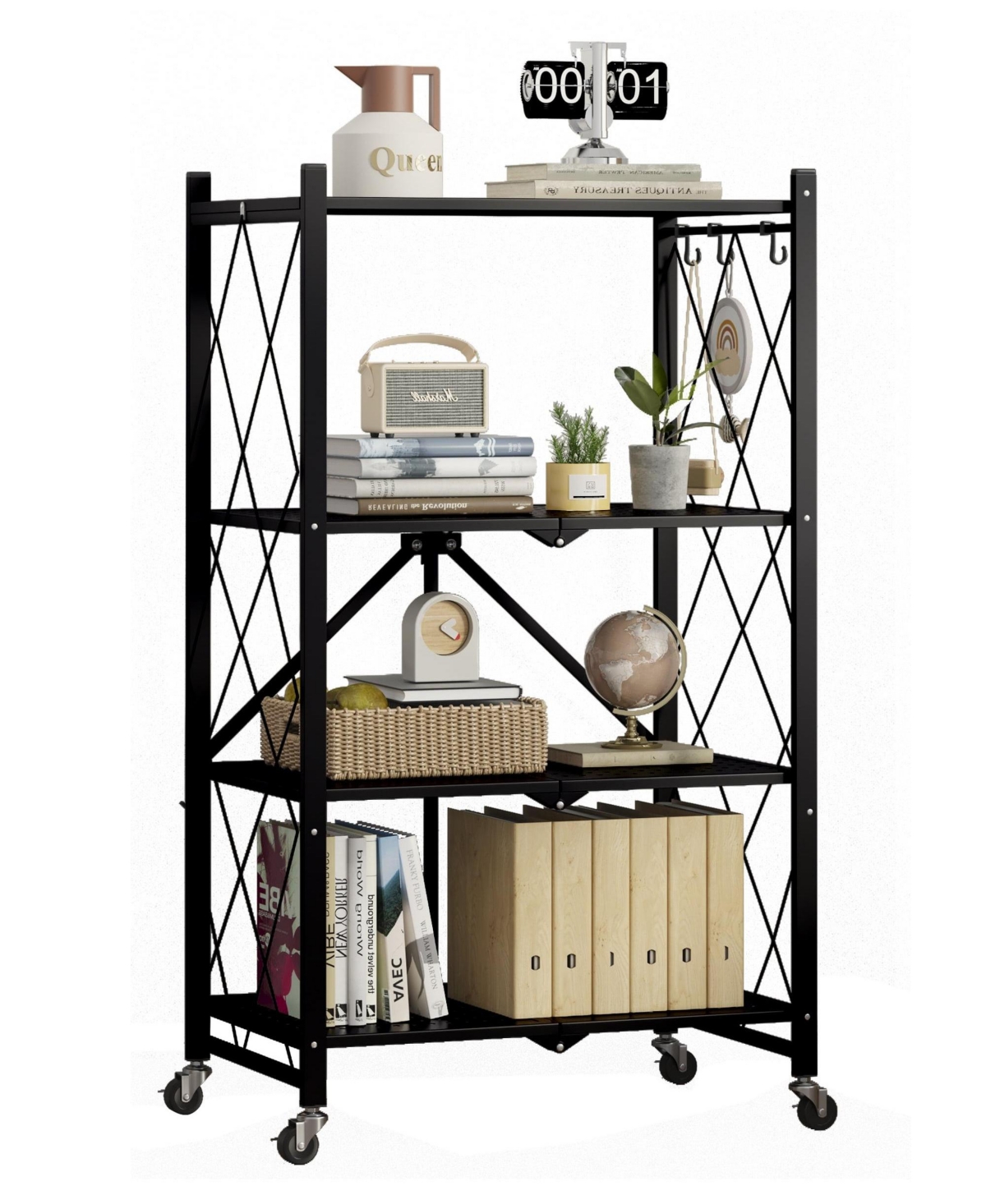 Click here for Gouun 4-Tier Heavy Duty Metal Storage Shelf with N... prices