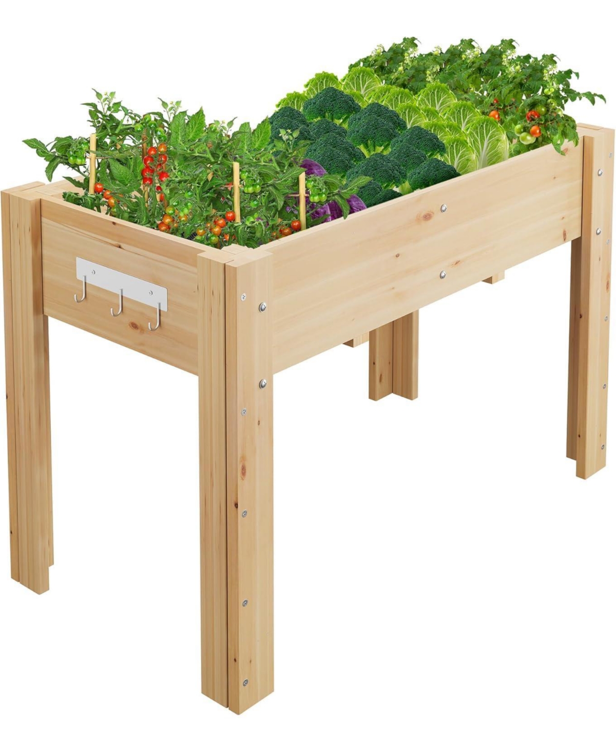 Click here for GarveeLife 48x24x30 Inch Natural Wood Raised Garde... prices