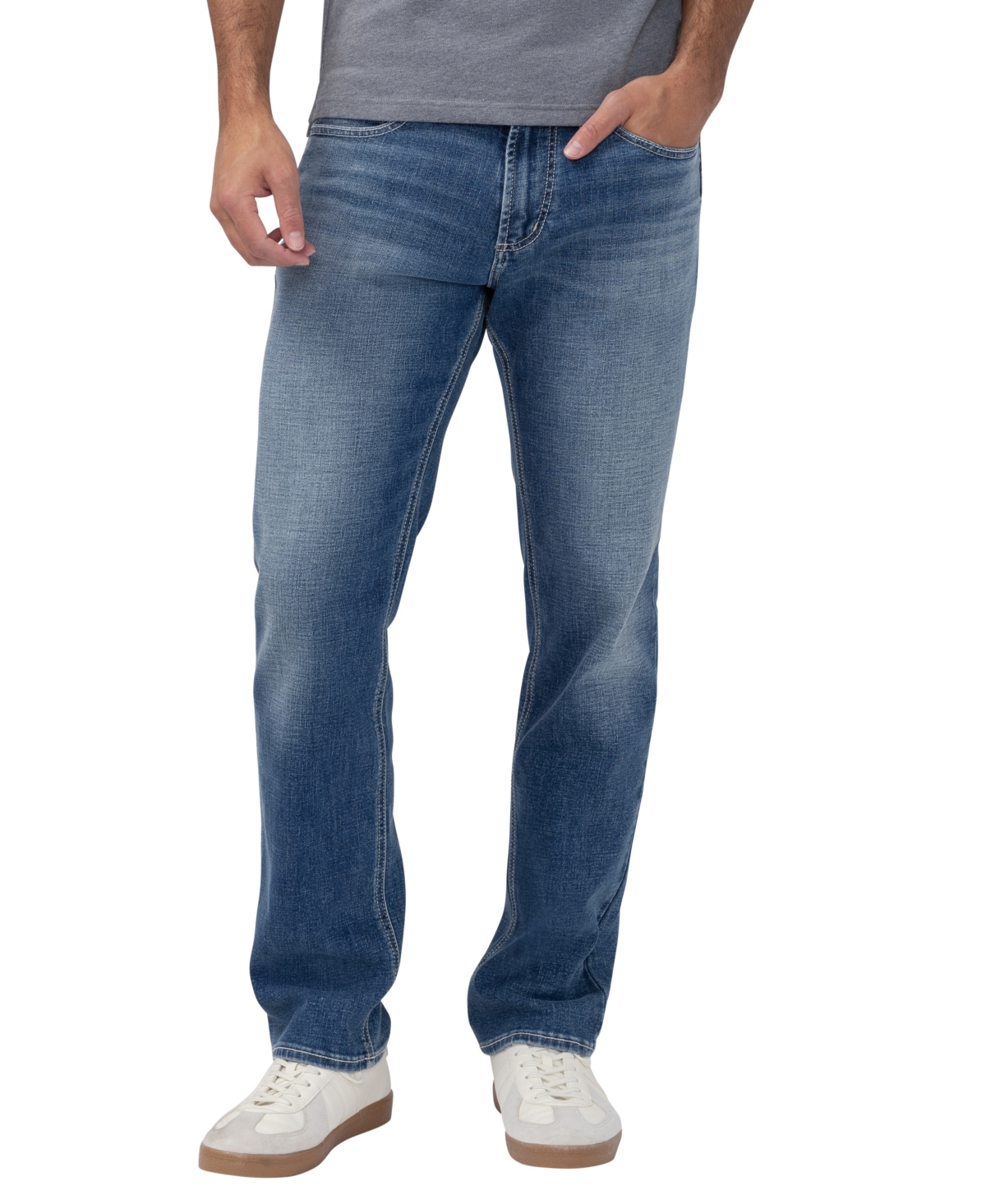 Click here for Silver Jeans Co. Mens Allan Slim Straight-Leg Jean... prices