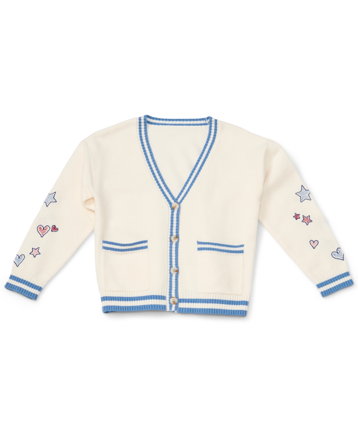 Click here for CeCe Girls 4-16 Varsity Cardigan with Embroidered... prices