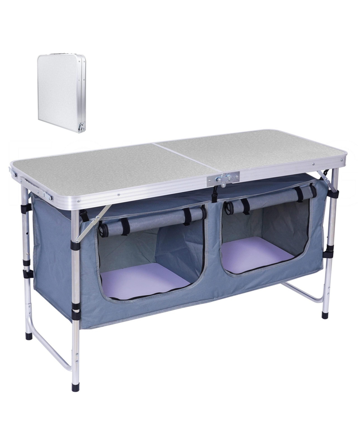 Click here for Piscifun Camping Table Folding Height Adjustable A... prices