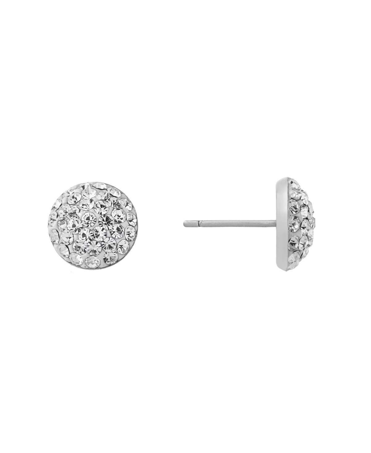 Click here for Macys 9mm Crystal Half Ball Stud Earrings - Clear prices