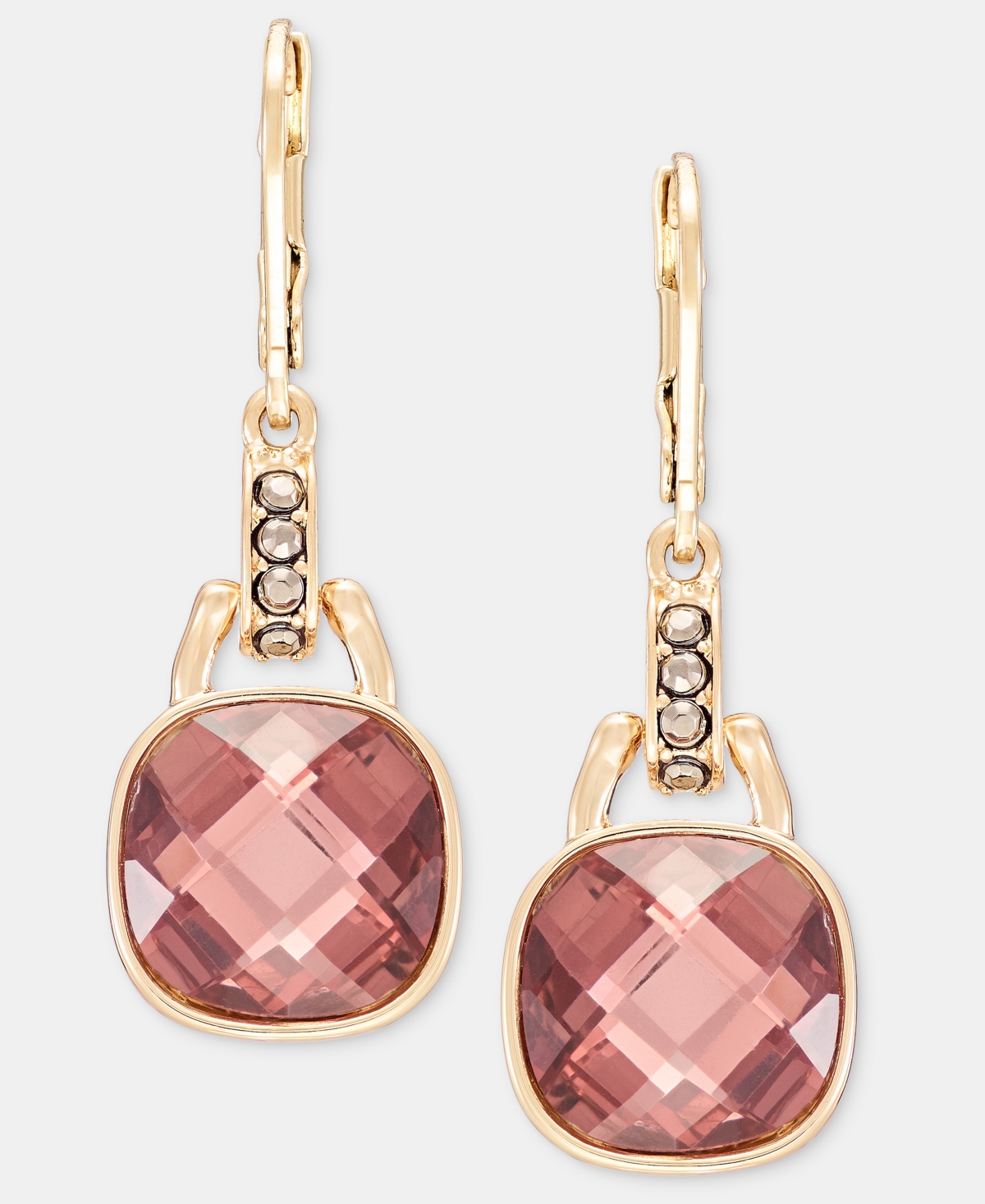 Click here for Anne Klein Stone Drop Earrings - Burgundy prices