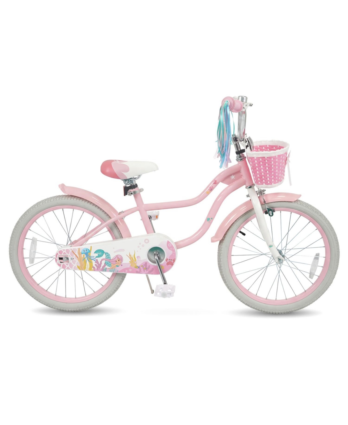 Click here for Slickblue Adjustable Kids Bike with Front Basket a... prices