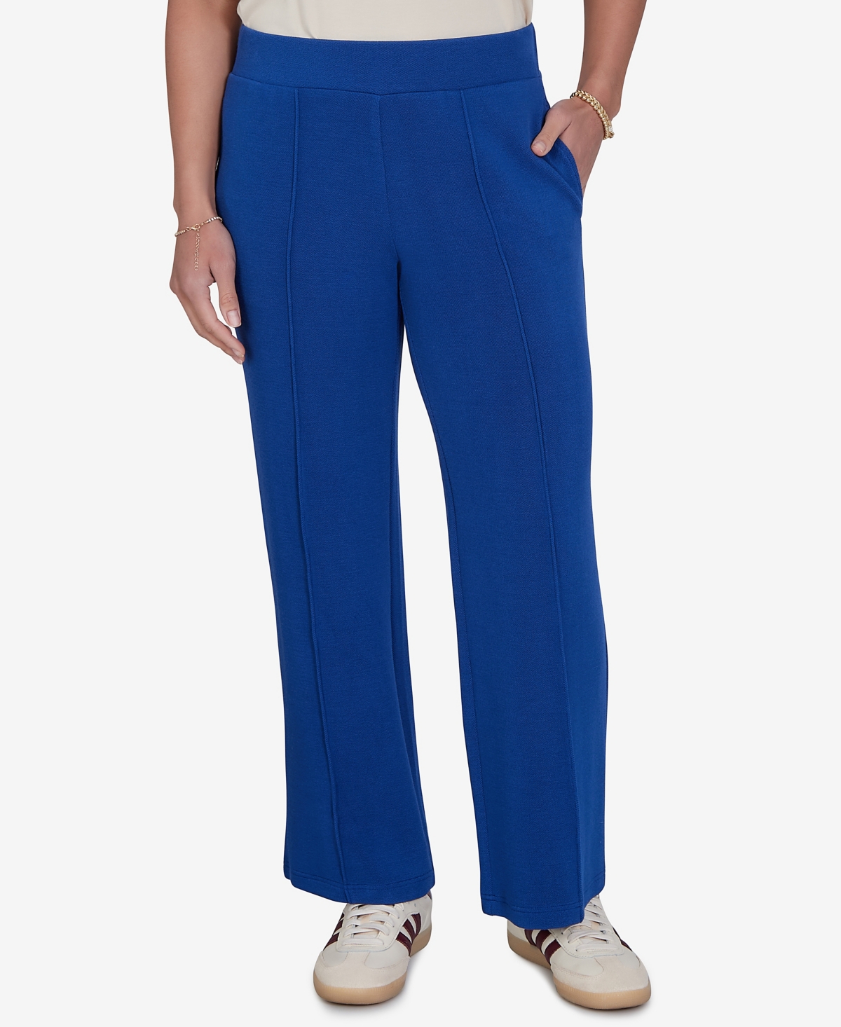 Click here for Ruby Rd. Plus Size Sleek Seam Knit Pull-On Pant -... prices