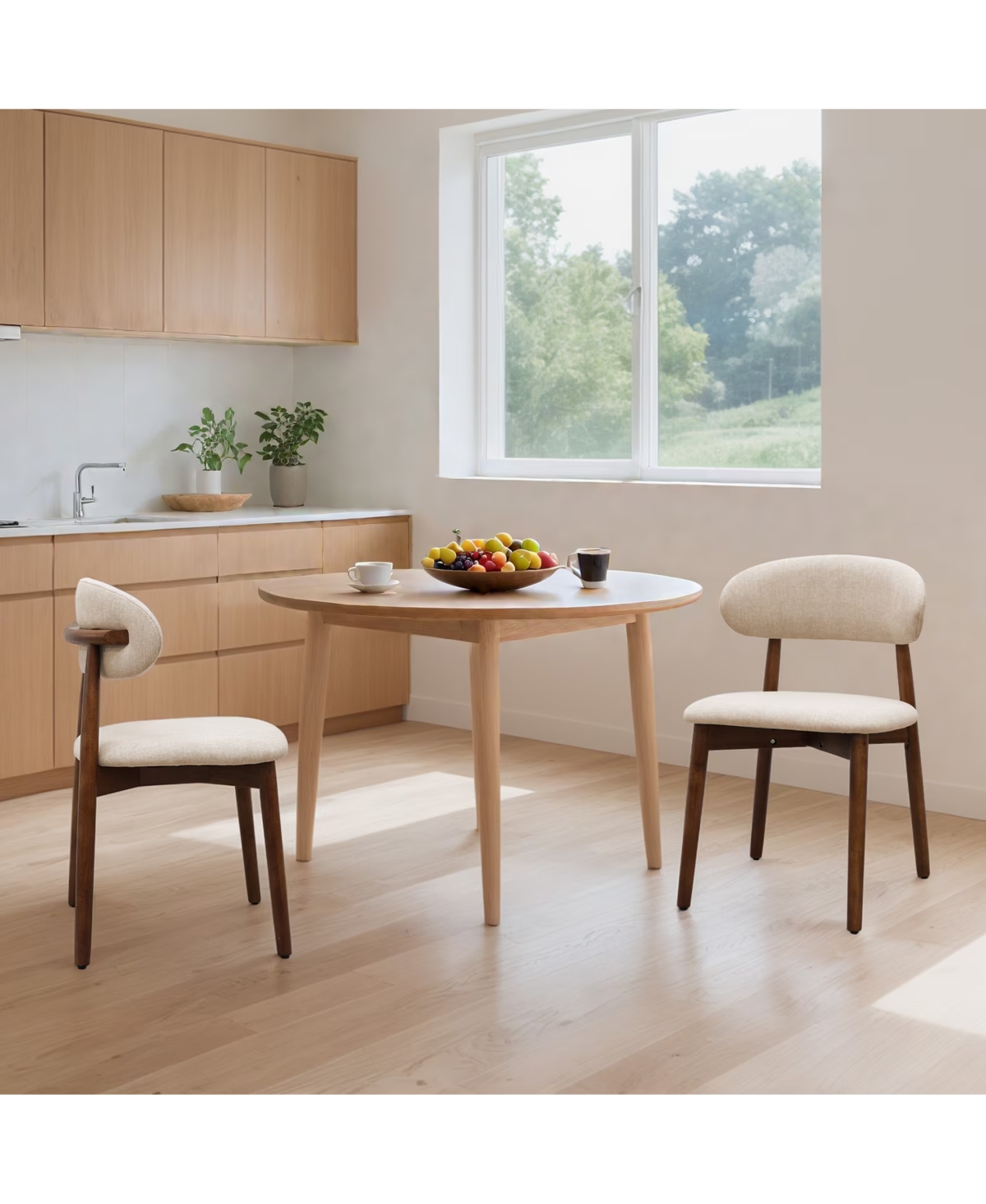 Click here for flynama Set of 2 Flannelette Dining Chairs  Solid... prices