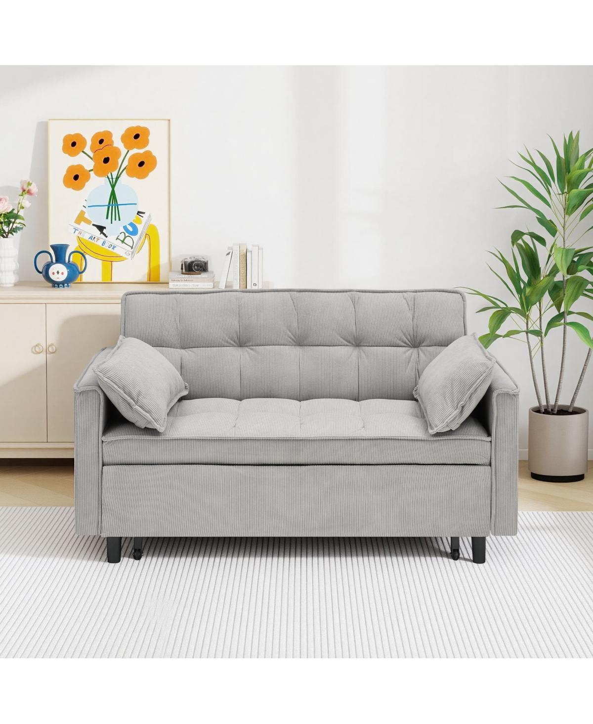 Click here for Streamdale Furniture Corduroy Modular Sleeper Sofa... prices