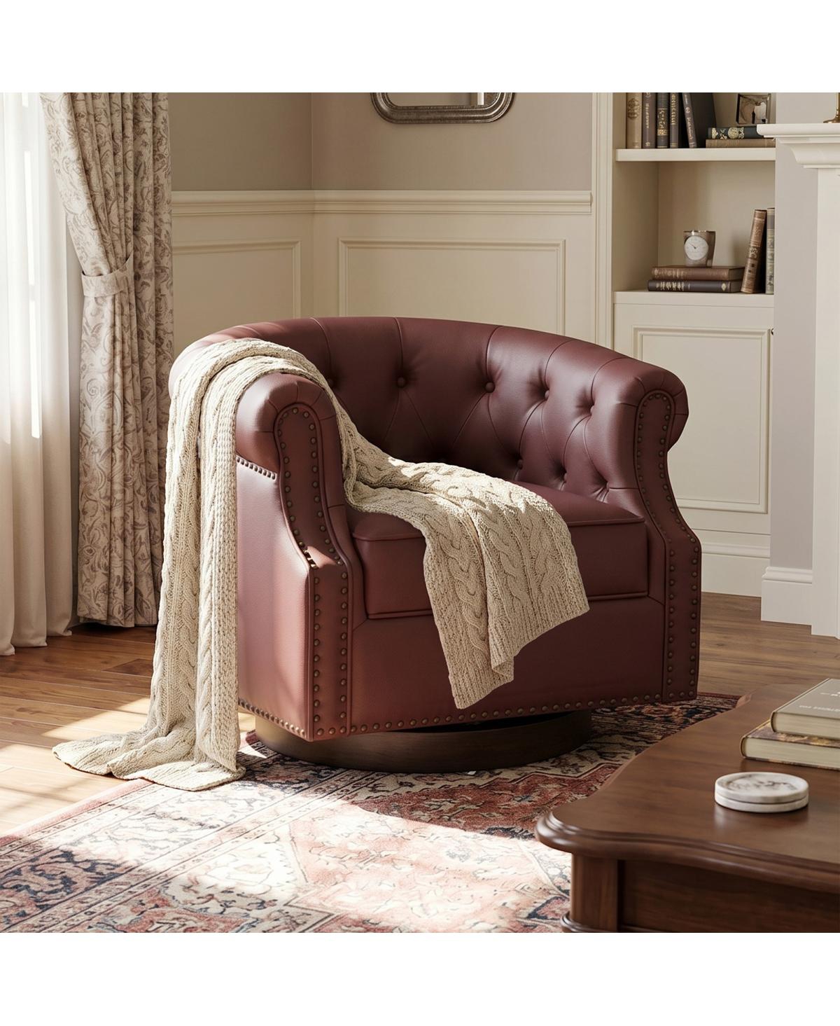 Click here for Streamdale Furniture 360 Swivel Pu Leather Accent... prices