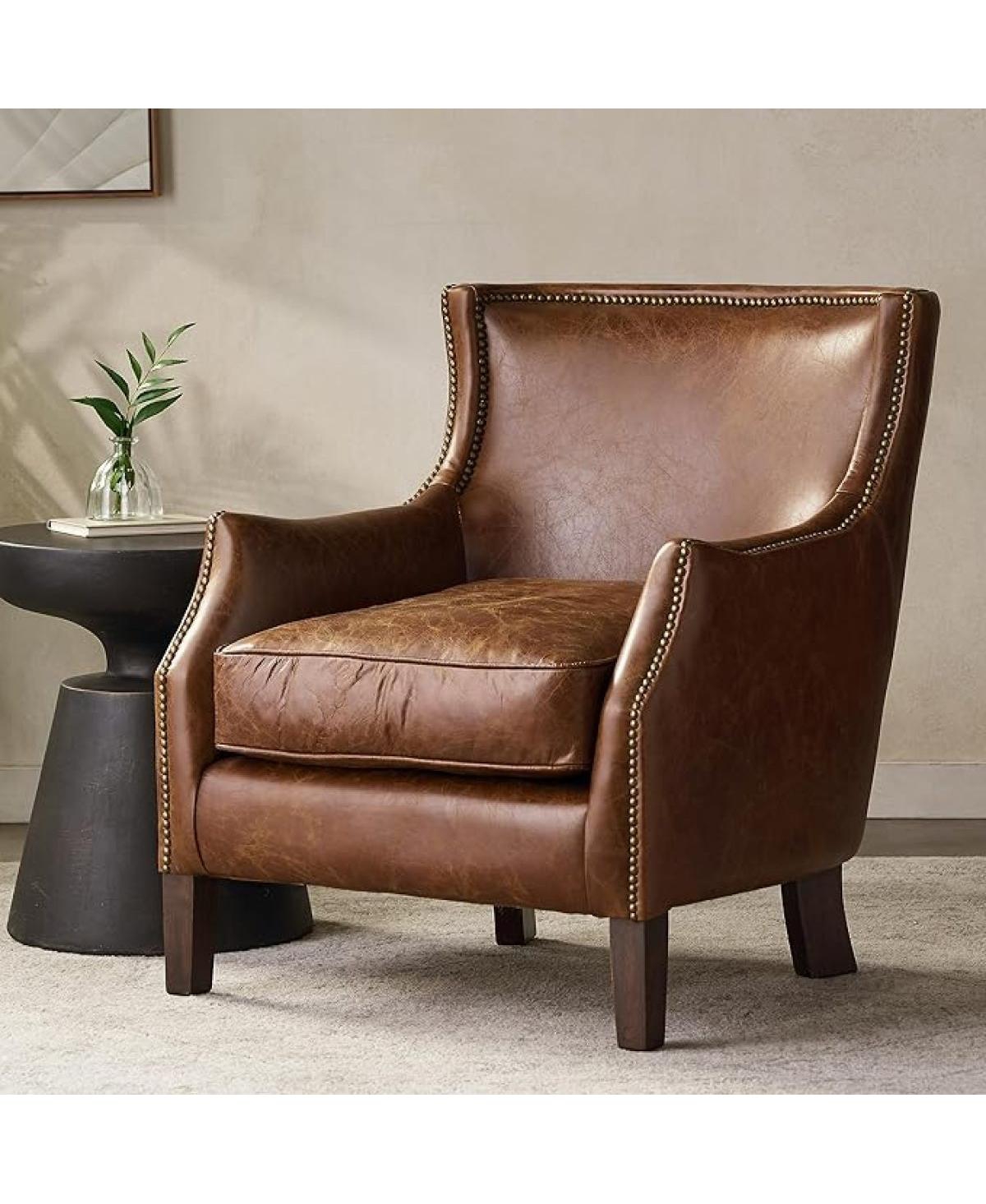 Click here for Streamdale Furniture Genuine Leather Single Sofa c... prices