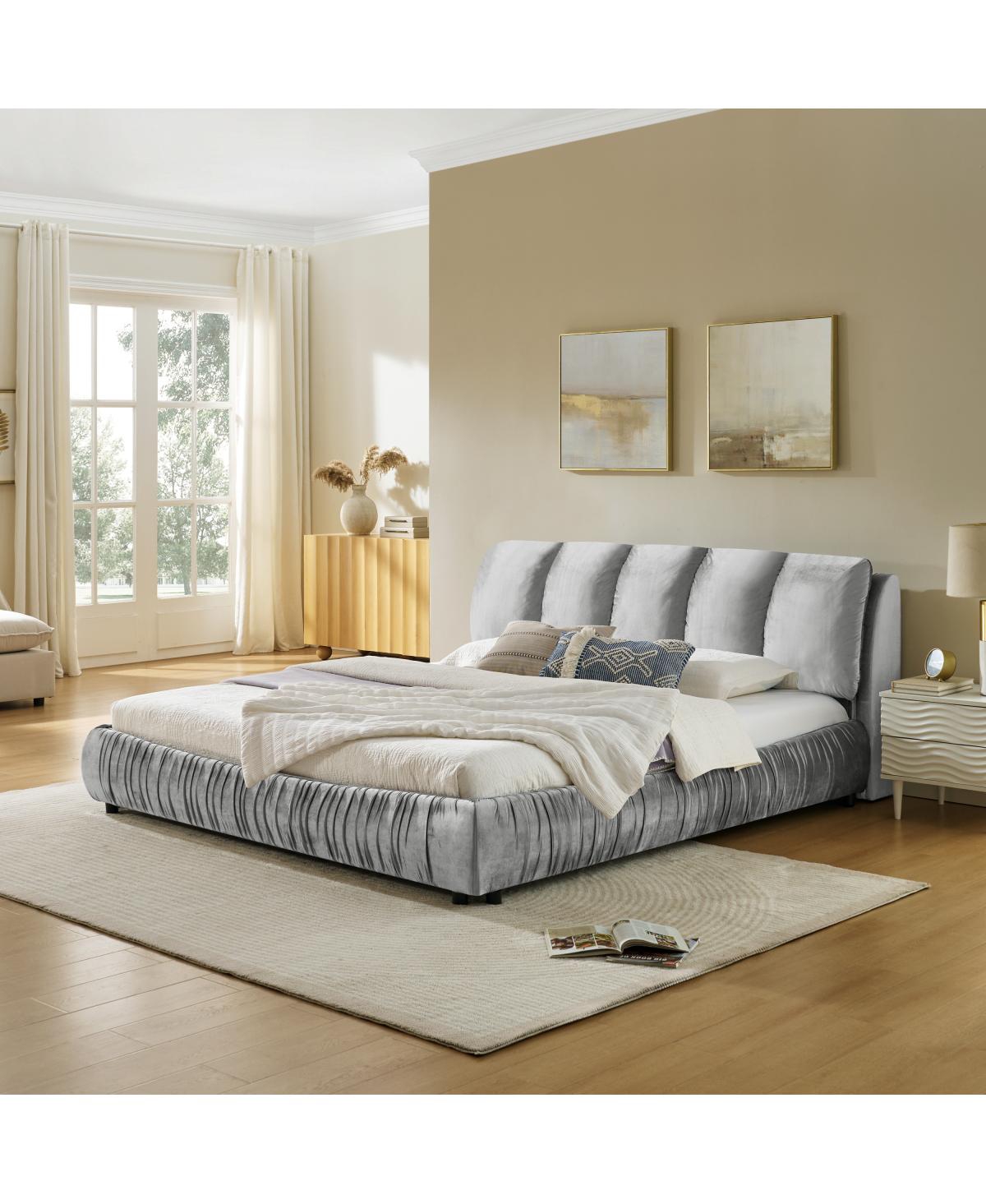 Click here for Streamdale Furniture King Size Upholstered Bed Fra... prices
