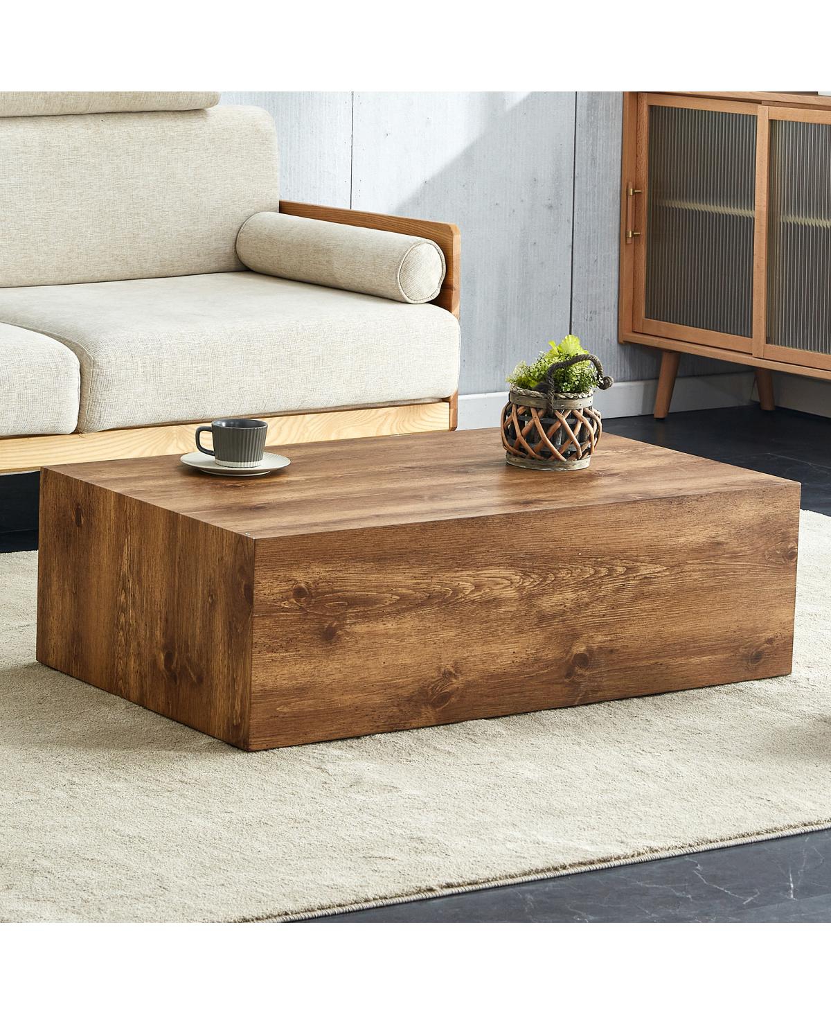Click here for Streamdale Furniture Wabi-Sabi Wood-Grain Mdf Squa... prices