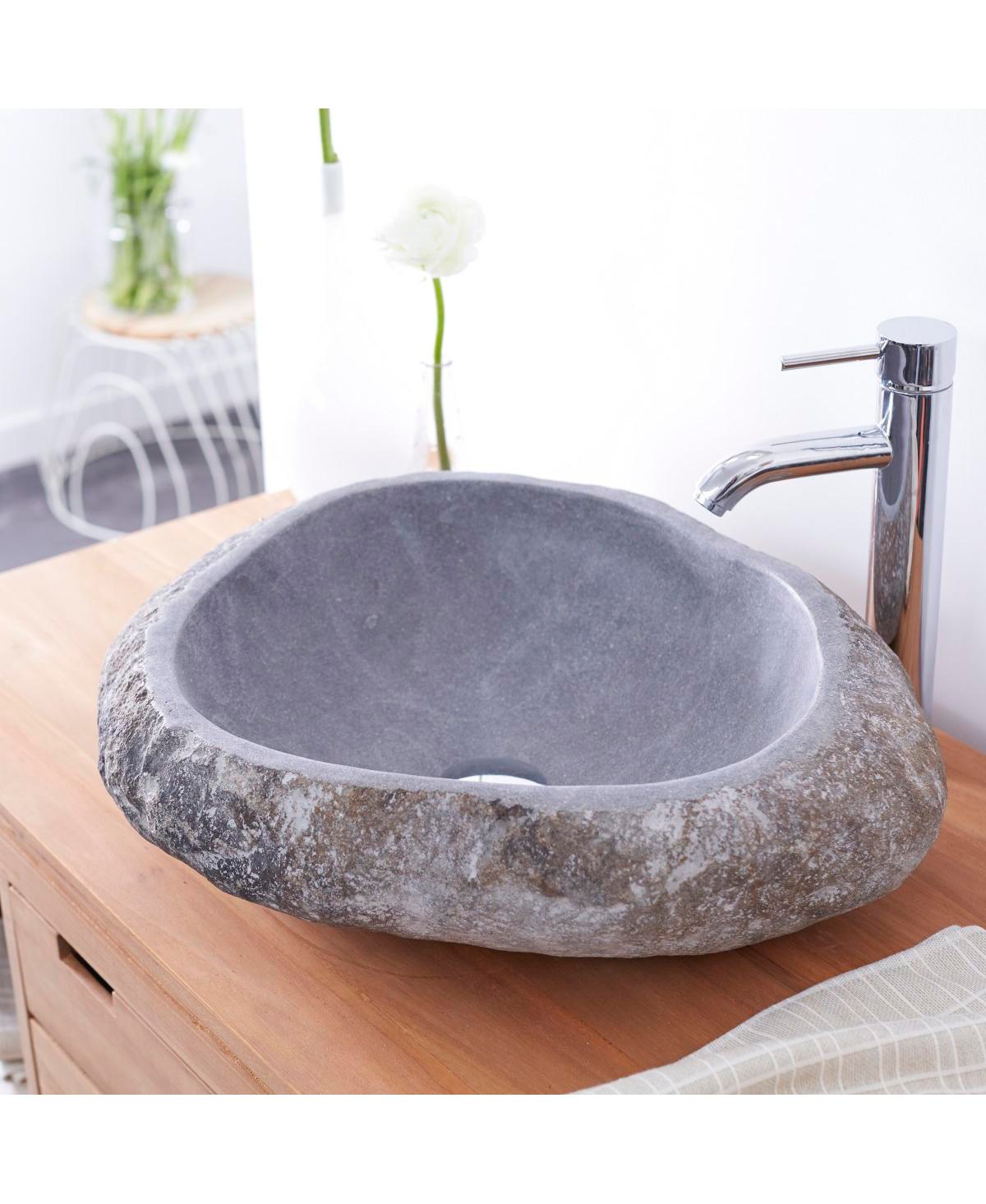 Click here for Tikamoon River Pebble Stone Washbasin Rough Smooth... prices