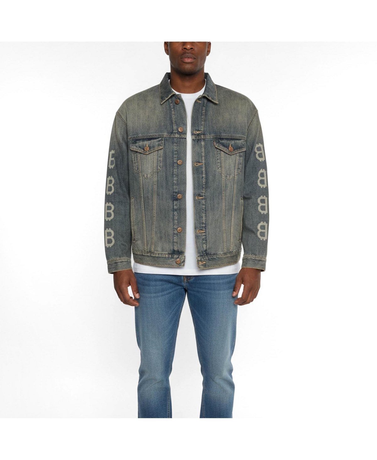 Click here for Pre-Owned Balenciaga Mens Unisex Crypto Print Deni... prices