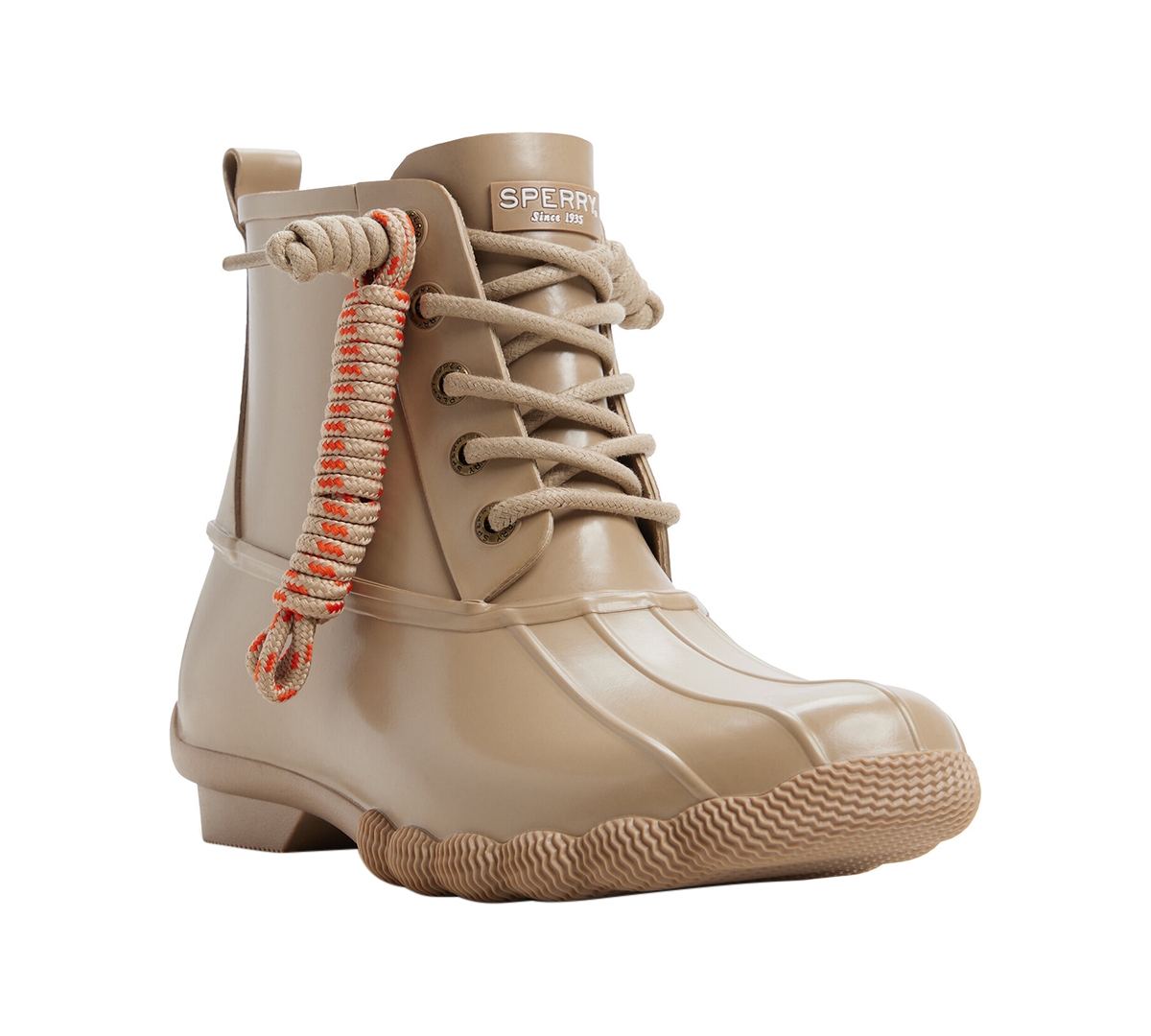 Click here for Sperry Womens Rubber Saltwater Duck Lace-Up Bootie... prices