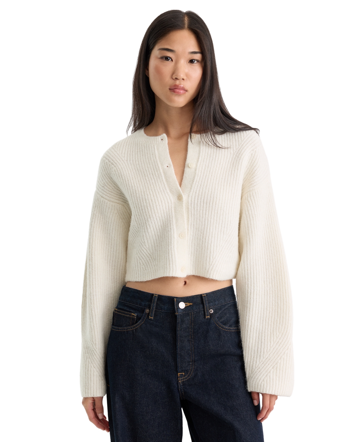 Click here for Good American Womens Crewneck Long-Sleeve Sweater... prices