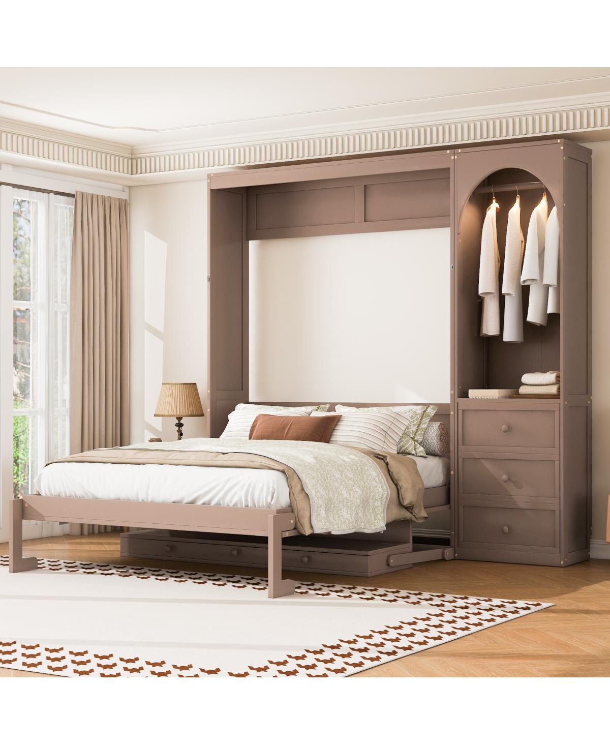 Click here for Streamdale Furniture Queen Size Murphy Bed with St... prices
