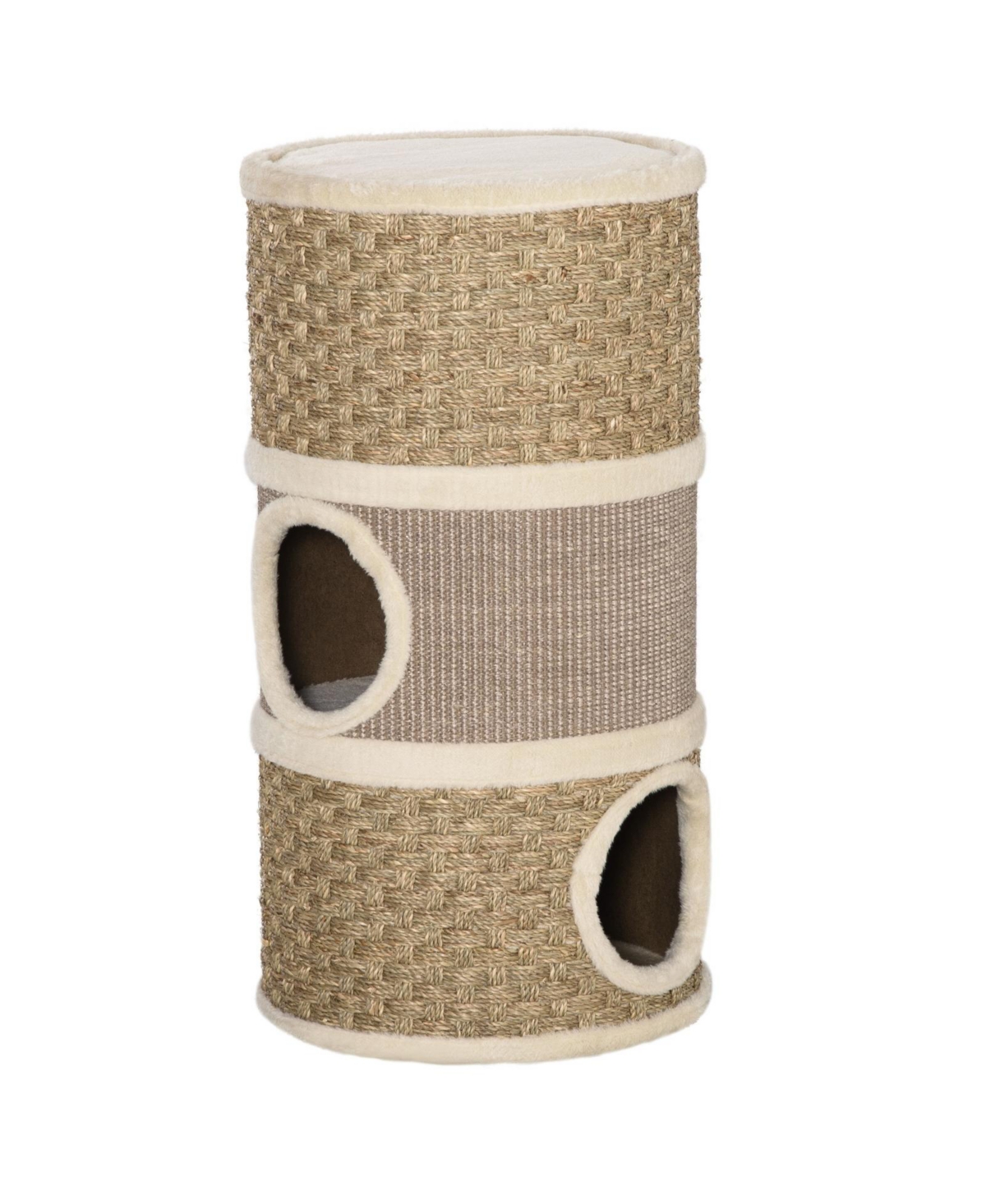 Click here for Ruie 28 in 3-Story Cat Condo Hideaway with Sisal S... prices