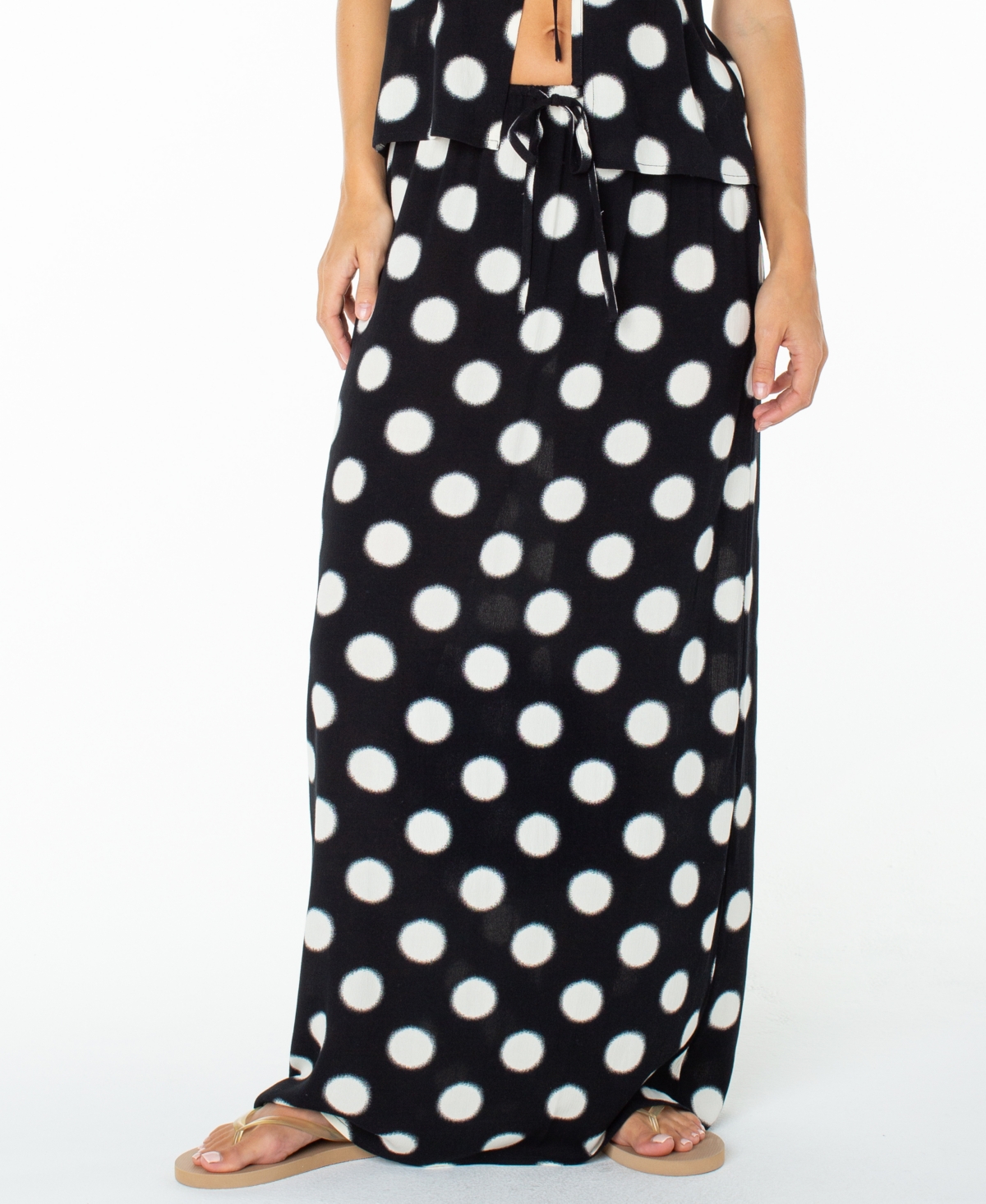 Click here for Roxy Womens Iyla Polka Dot Tie-Waist Skirt - Anthr... prices
