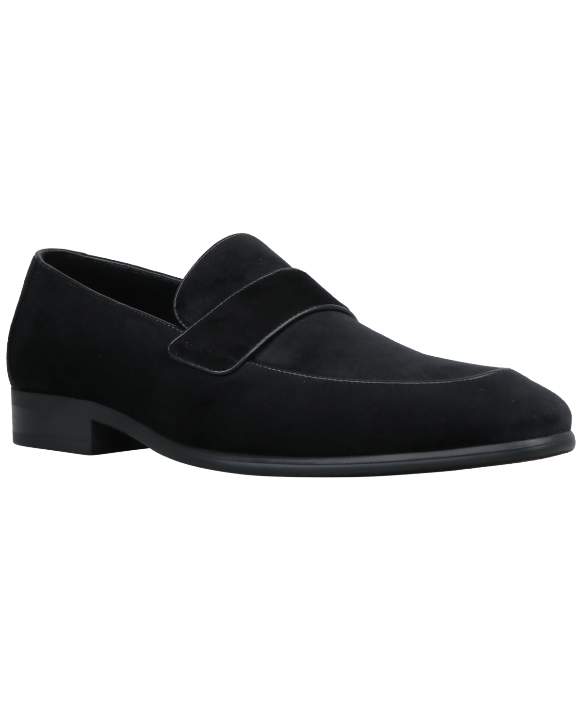 Click here for Alfani Mens Velvet Round-Toe Dress Shoes - Black prices