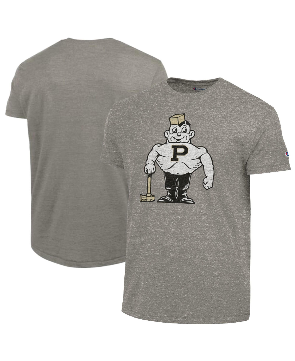 Click here for Champion Mens Heather Gray Purdue Boilermakers Tri... prices