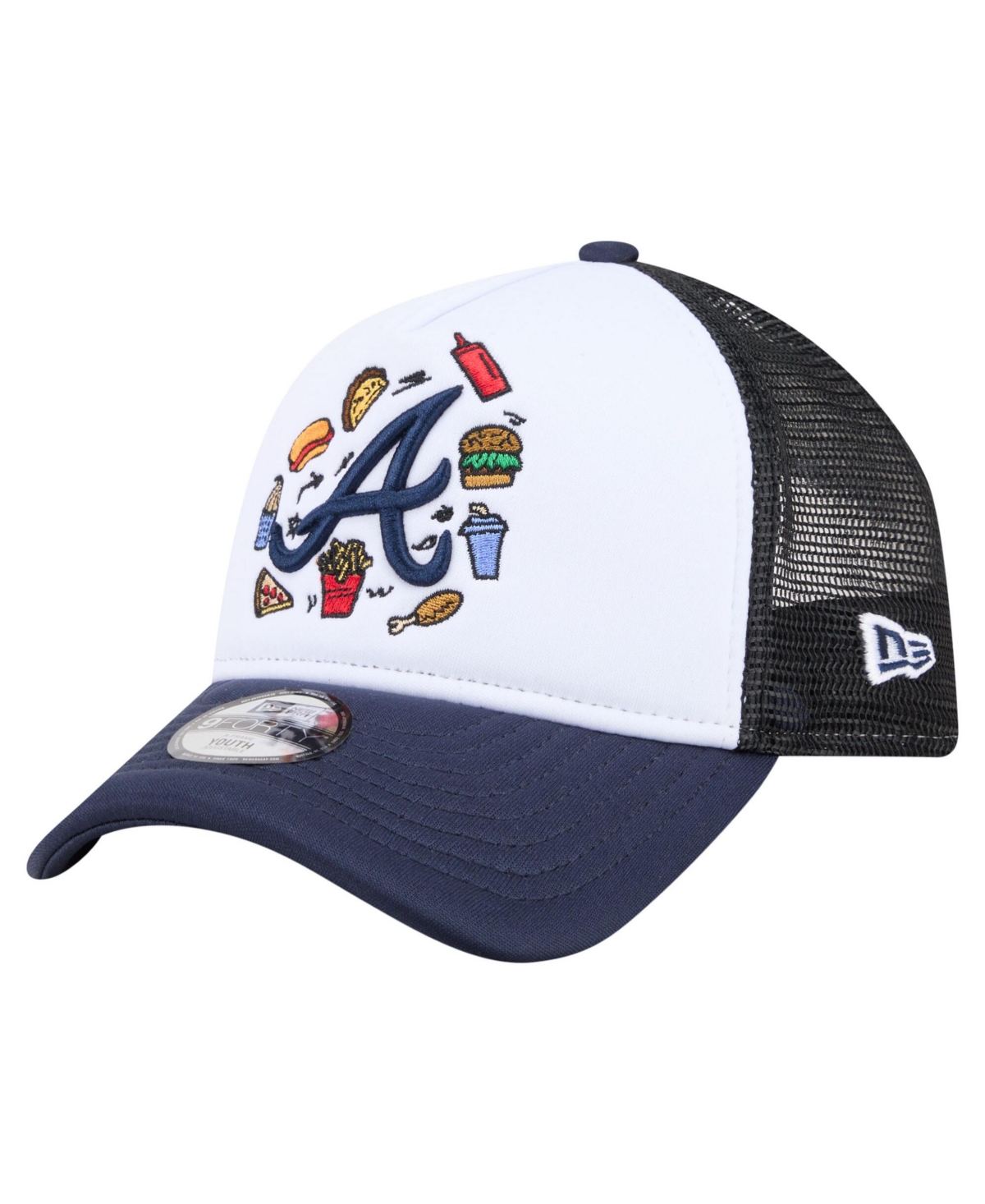 Click here for New Era Big Boys and Girls White  Navy Atlanta Bra... prices