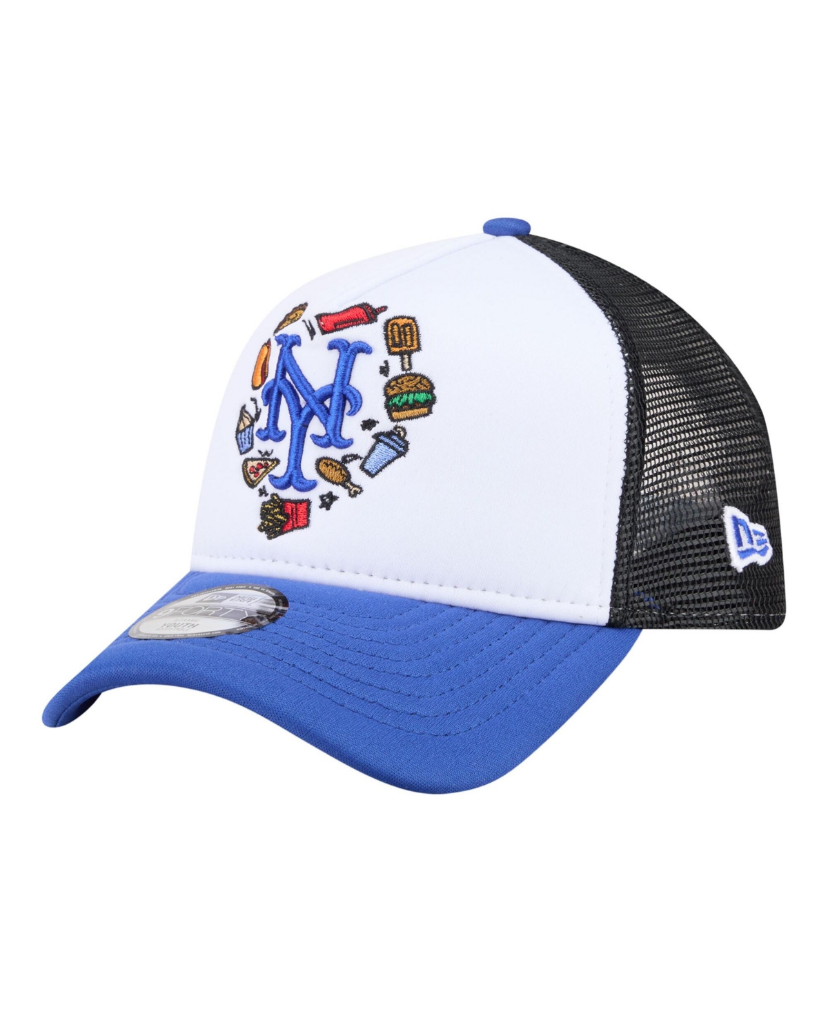Click here for New Era Big Boys and Girls White  Royal New York M... prices