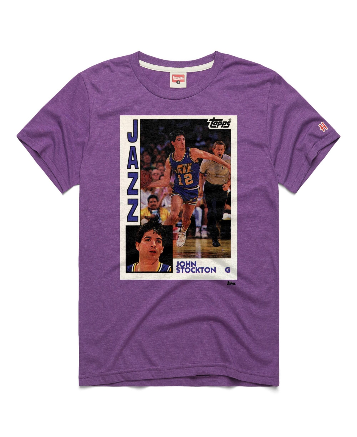 Click here for Homage Mens and Womens John Stockton Purple Utah J... prices