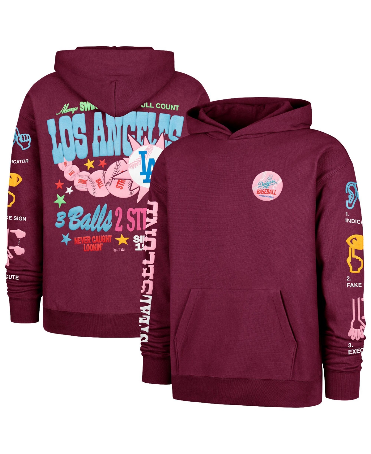 Click here for 47 Brand Mens and Womens Burgundy Los Angeles Dodg... prices