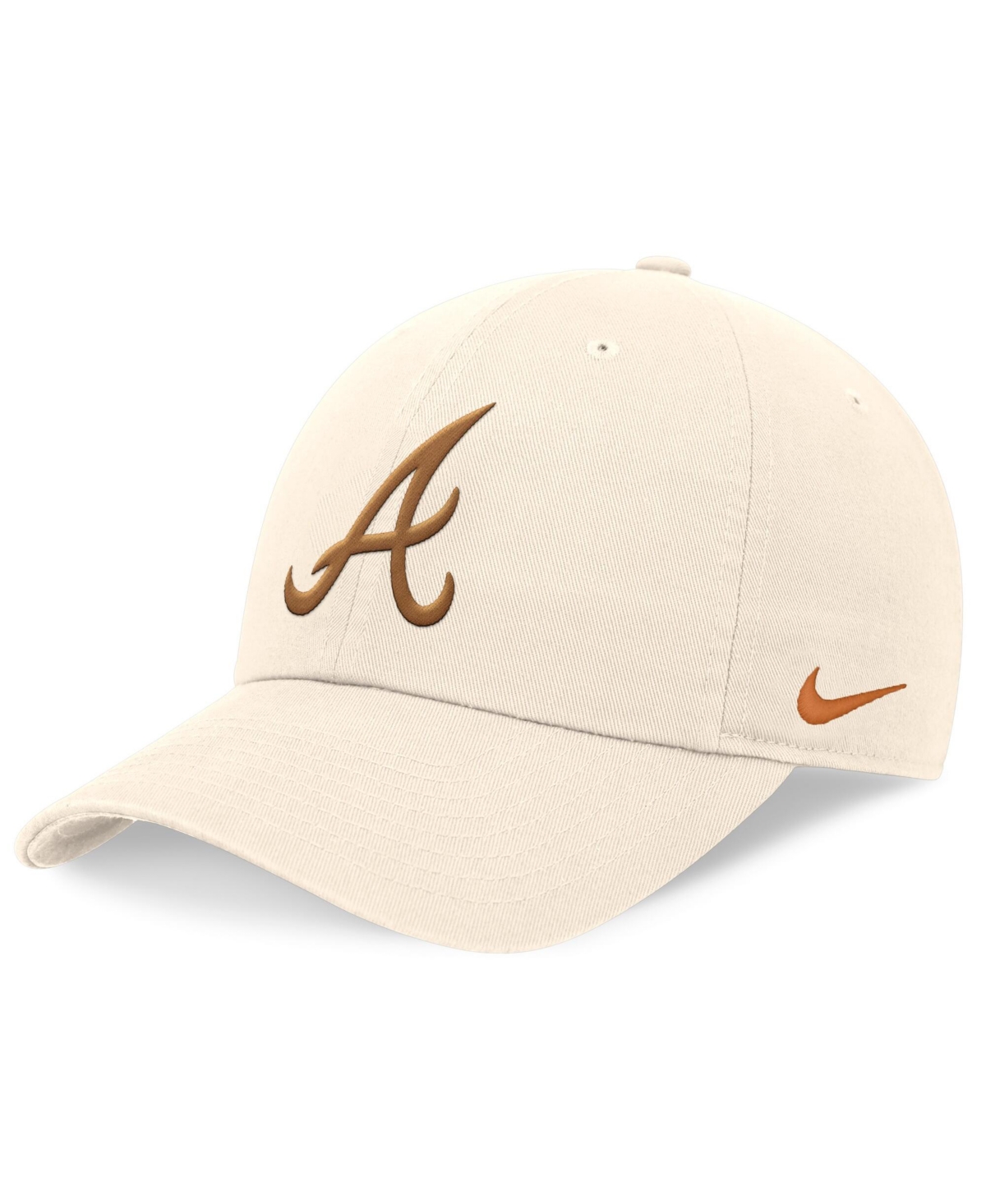Click here for Nike Mens Cream Atlanta Braves Dunk Club Adjustabl... prices