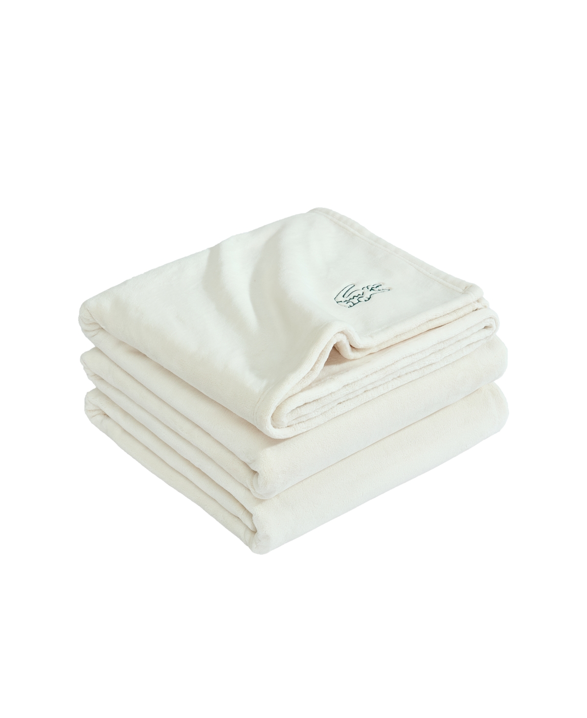 Click here for Lacoste Home Courtside Coco Flannel Ultra-Soft Bla... prices